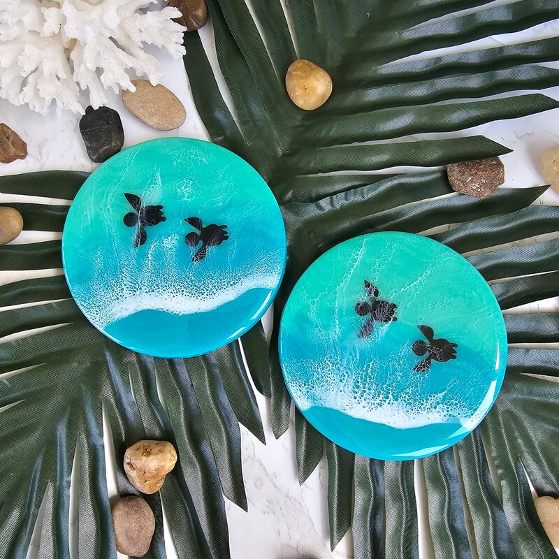 Tropical Coasters - Etsy