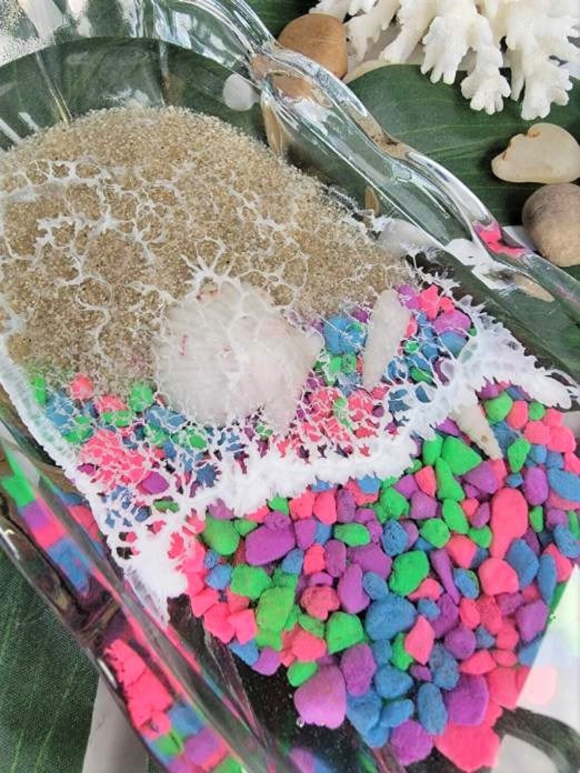 Glass Epoxy Resin Perfectly Imperfect (SEE DESCRIPTION) Real Sand ...