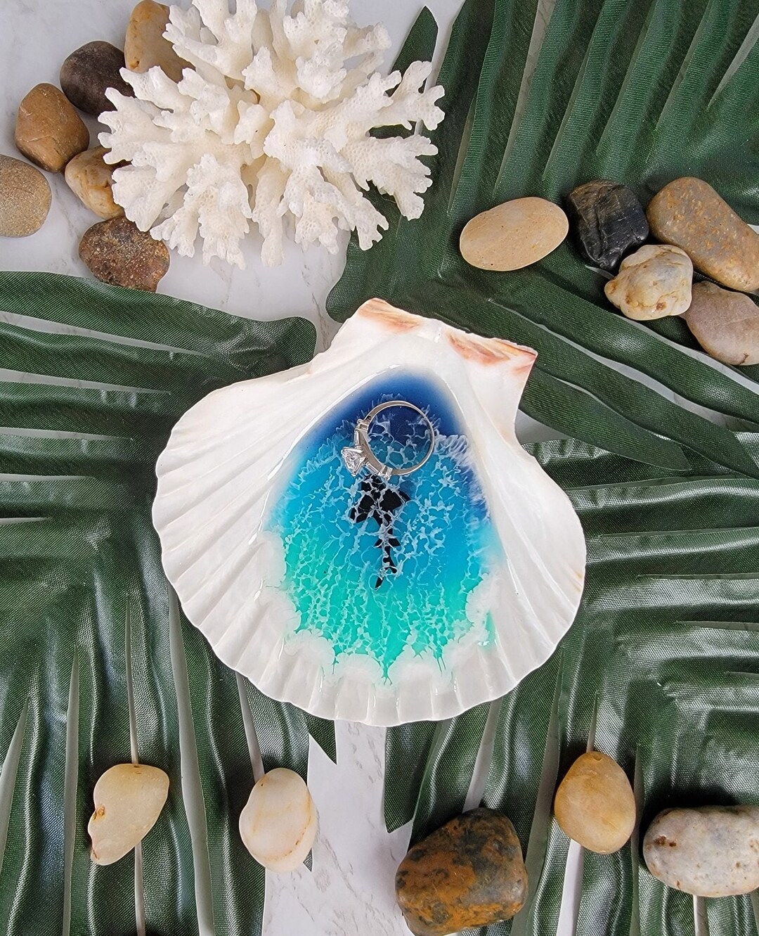 Large Ocean Resin Scallop Perfectly Imperfectsee DESCRIPTION - Etsy