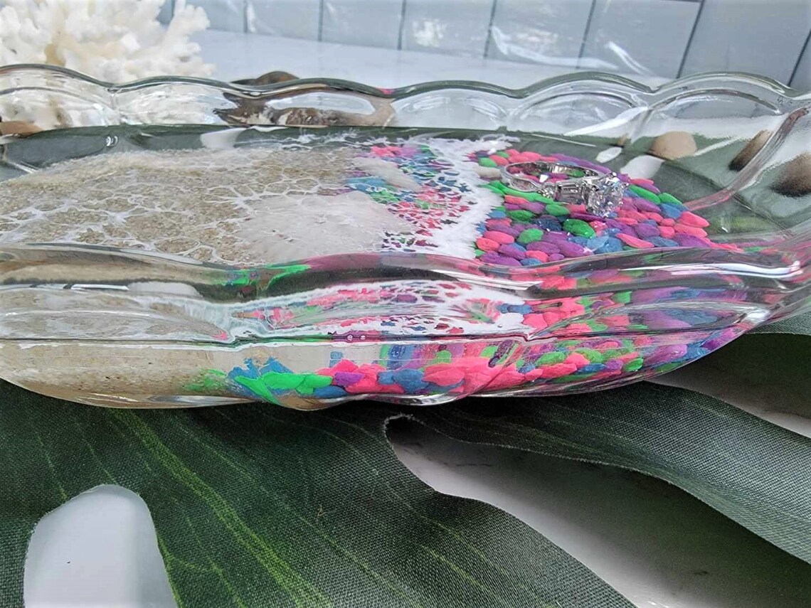 Glass Epoxy Resin Perfectly Imperfect (SEE DESCRIPTION) Real Sand ...