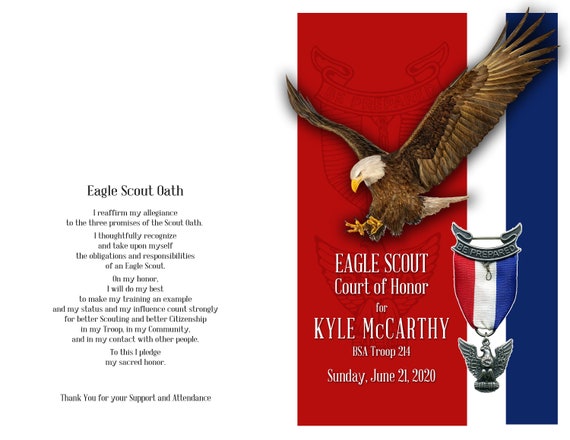 Eagle Scout Court Of Honor Program Covers