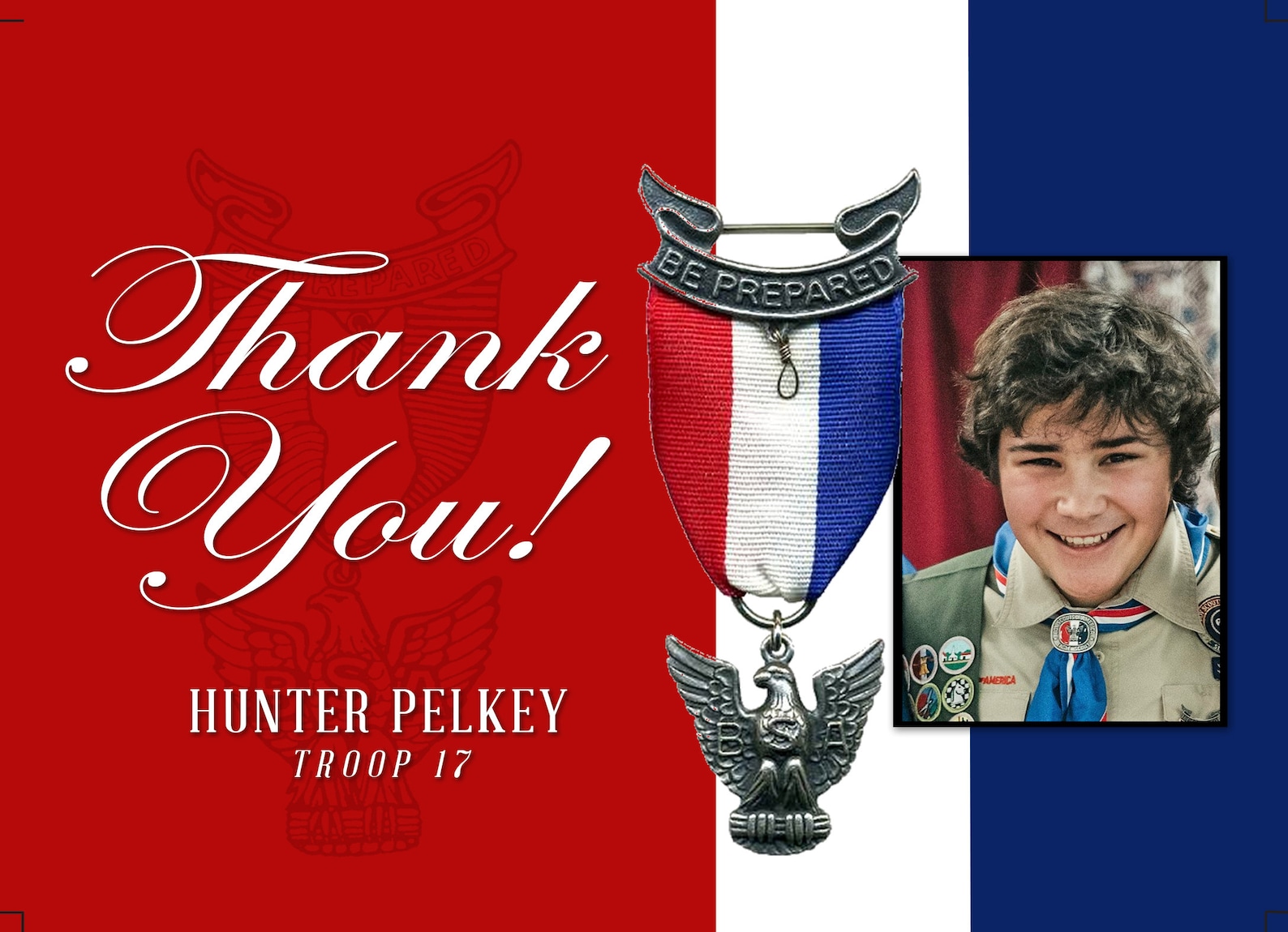 EAGLE SCOUT Thank You Cards / Court of Honor / Digital Flat or | Etsy