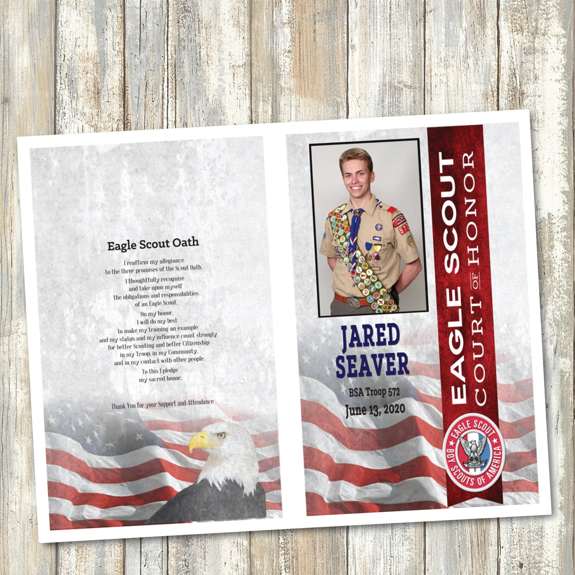 Eagle Scout Court Of Honor Program Covers