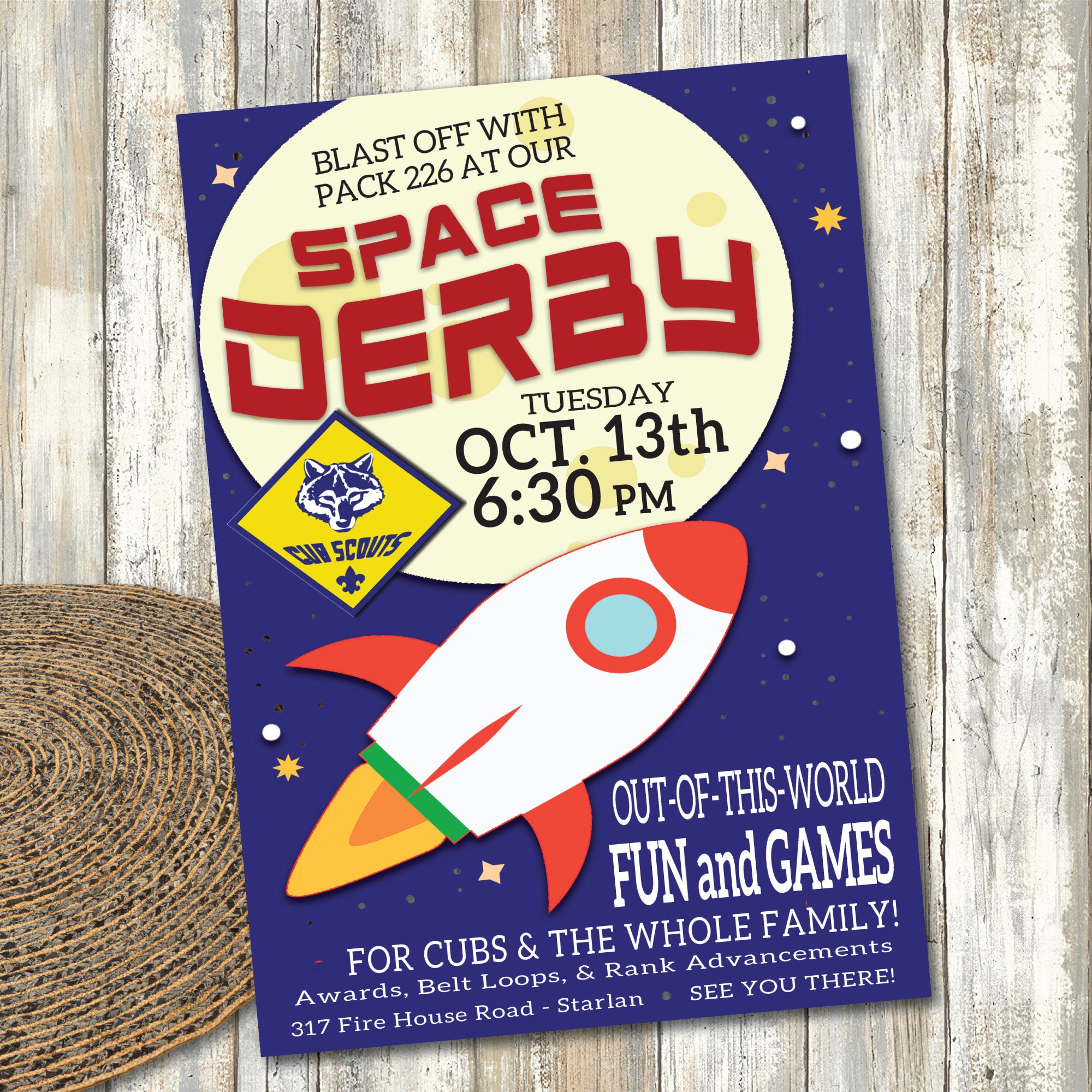 Cub Scout Space Derby Rocket
