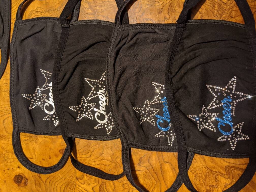 Cheer With Stars Mask Reusable Mask - Etsy