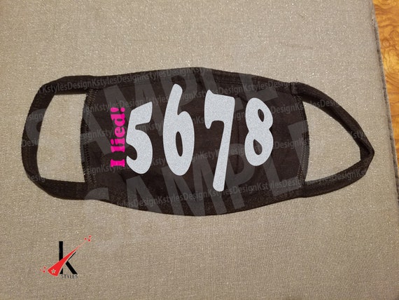 I Lied 5678 Cheer Mask | Etsy