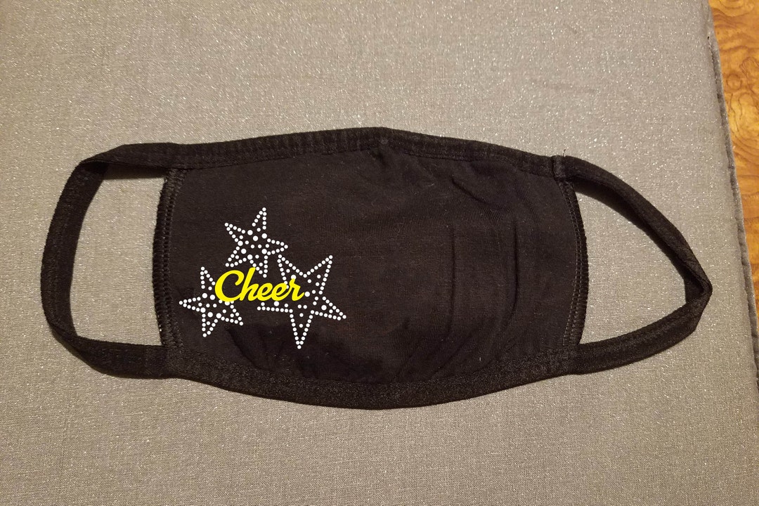 Cheer With Stars Mask Reusable Mask - Etsy