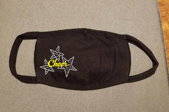 Cheer With Stars Mask Reusable Mask | Etsy