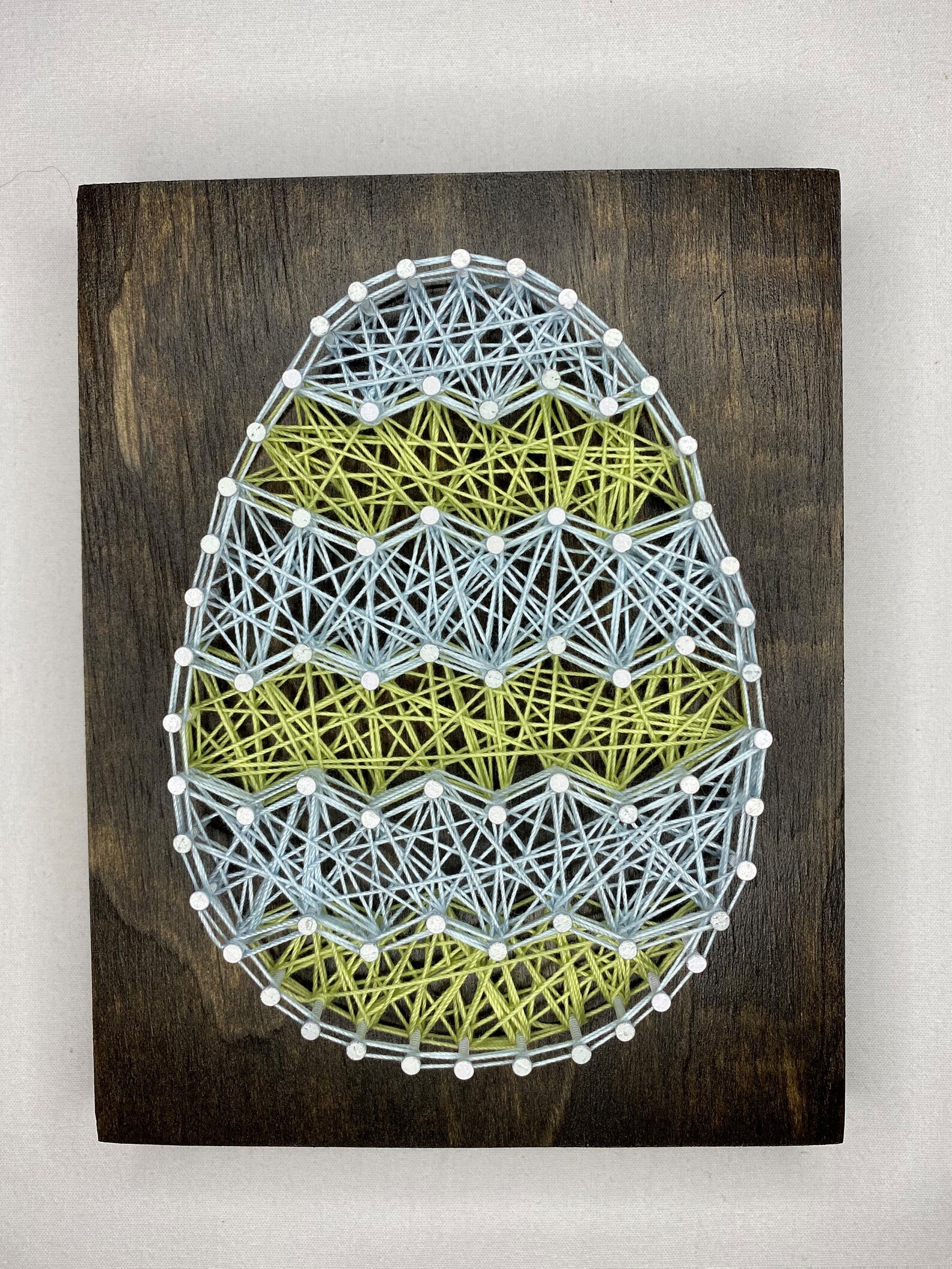 Easter Egg String Art Wooden Sign Easter/spring Décor - Etsy
