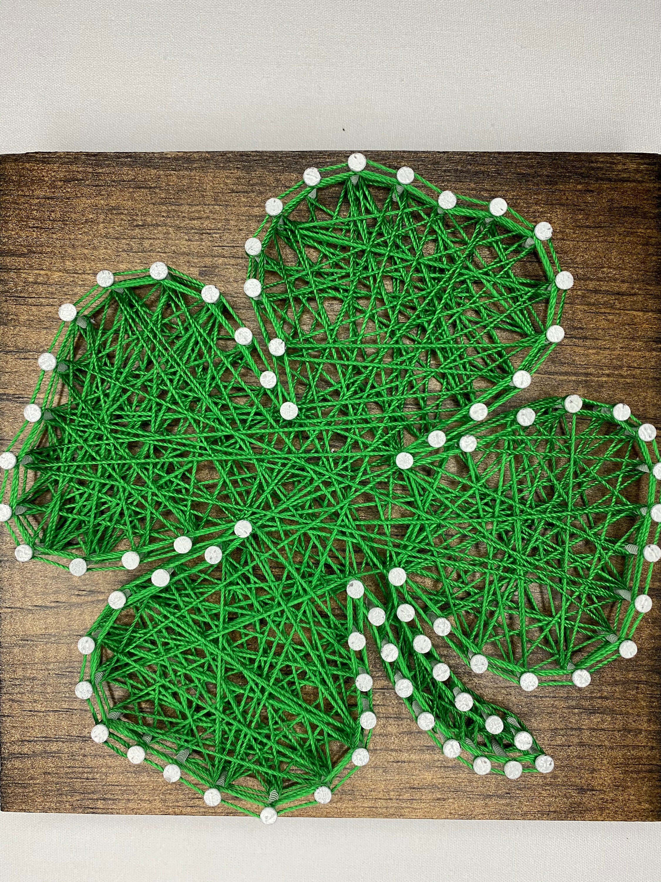 Four-leaf Clover String Art Wooden Sign St. Patricks Day/ | Etsy