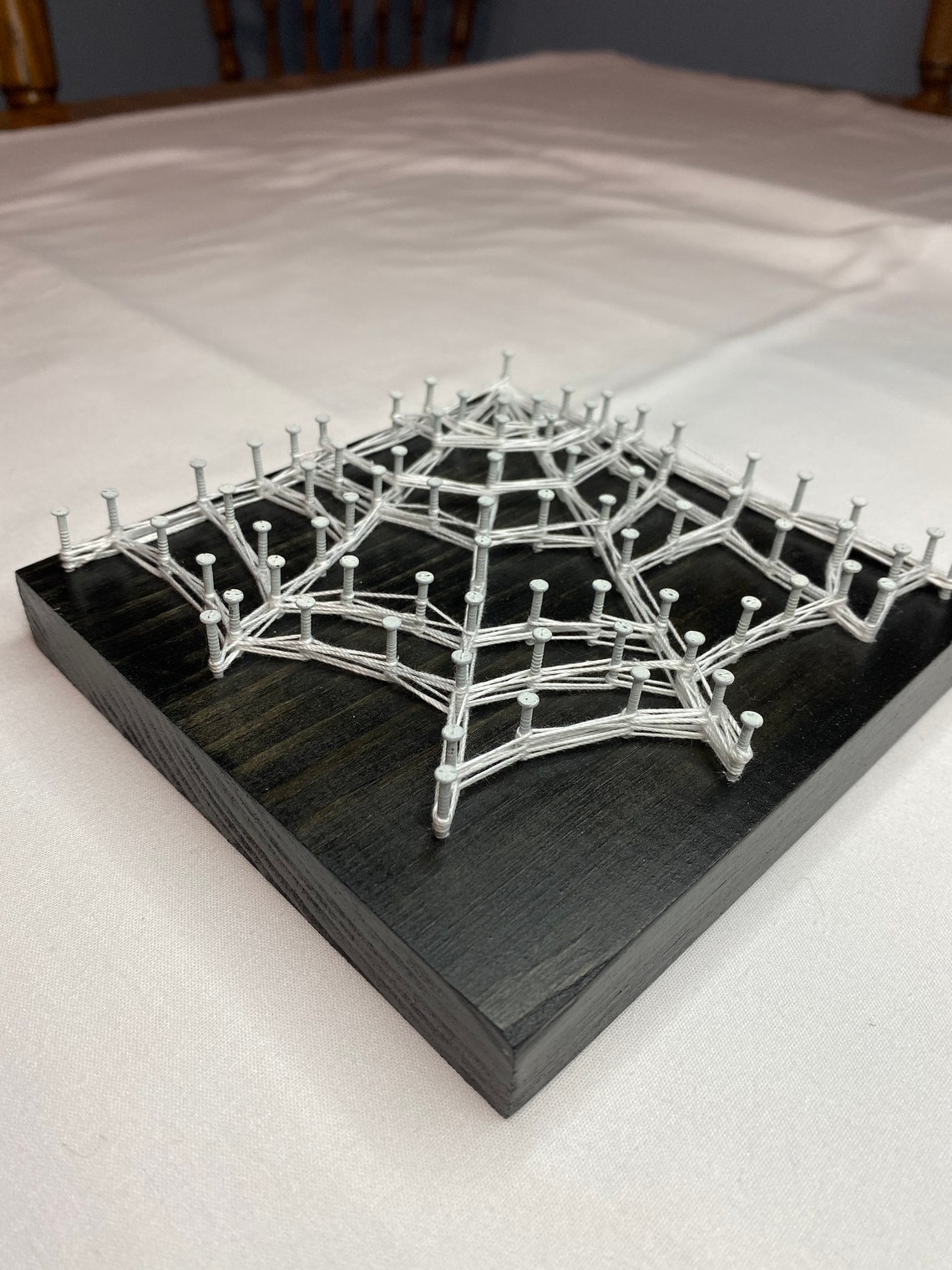 Spider Web String Art Wooden Sign halloween String Art Décor | Etsy