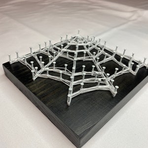 Spider Web String Art Wooden Sign halloween String Art Décor - Etsy