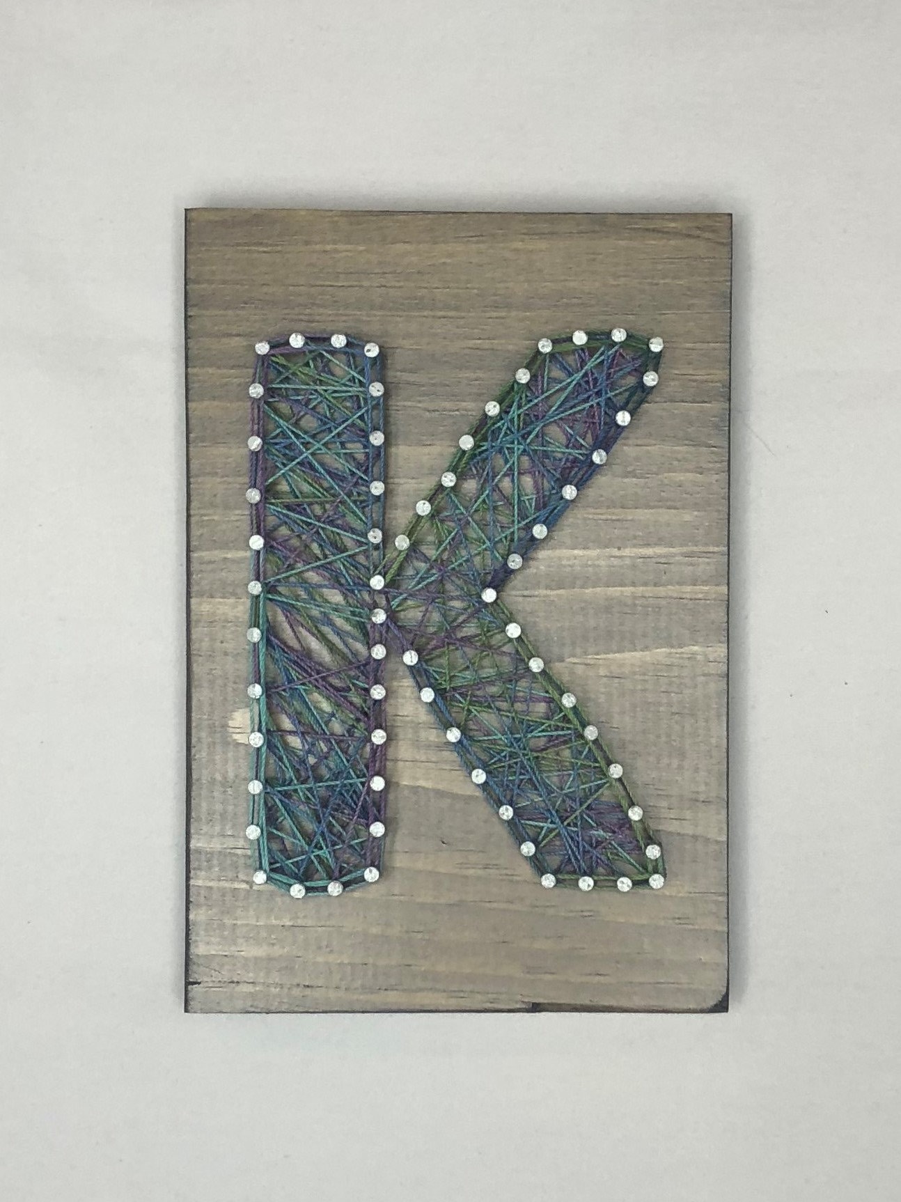 The Letter k String Art Wooden Sign Alphabet - Etsy