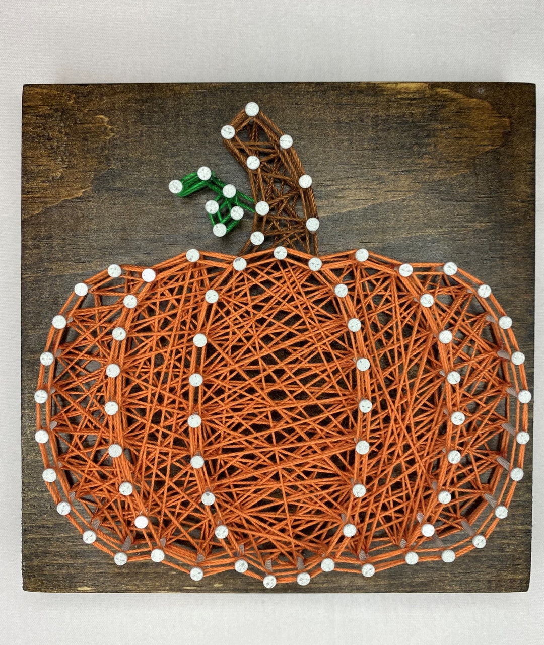 Small Pumpkin String Art Wooden Sign Fall/halloween String - Etsy