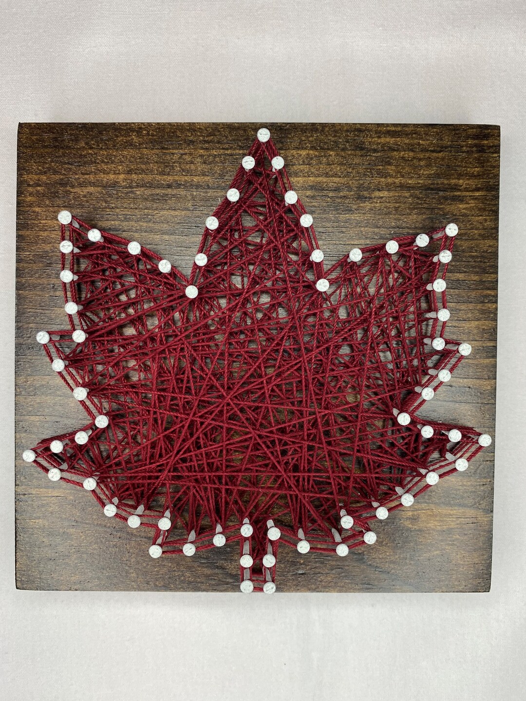 Small Maple Leaf String Art Wooden Sign fall String Art Décor - Etsy