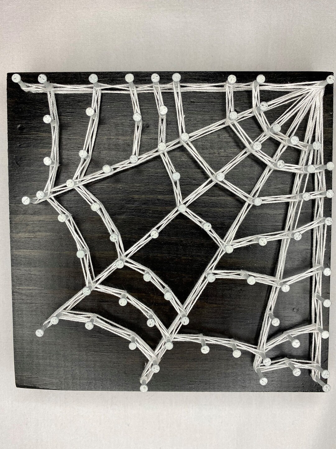 Spider Web String Art Wooden Sign halloween String Art Décor - Etsy