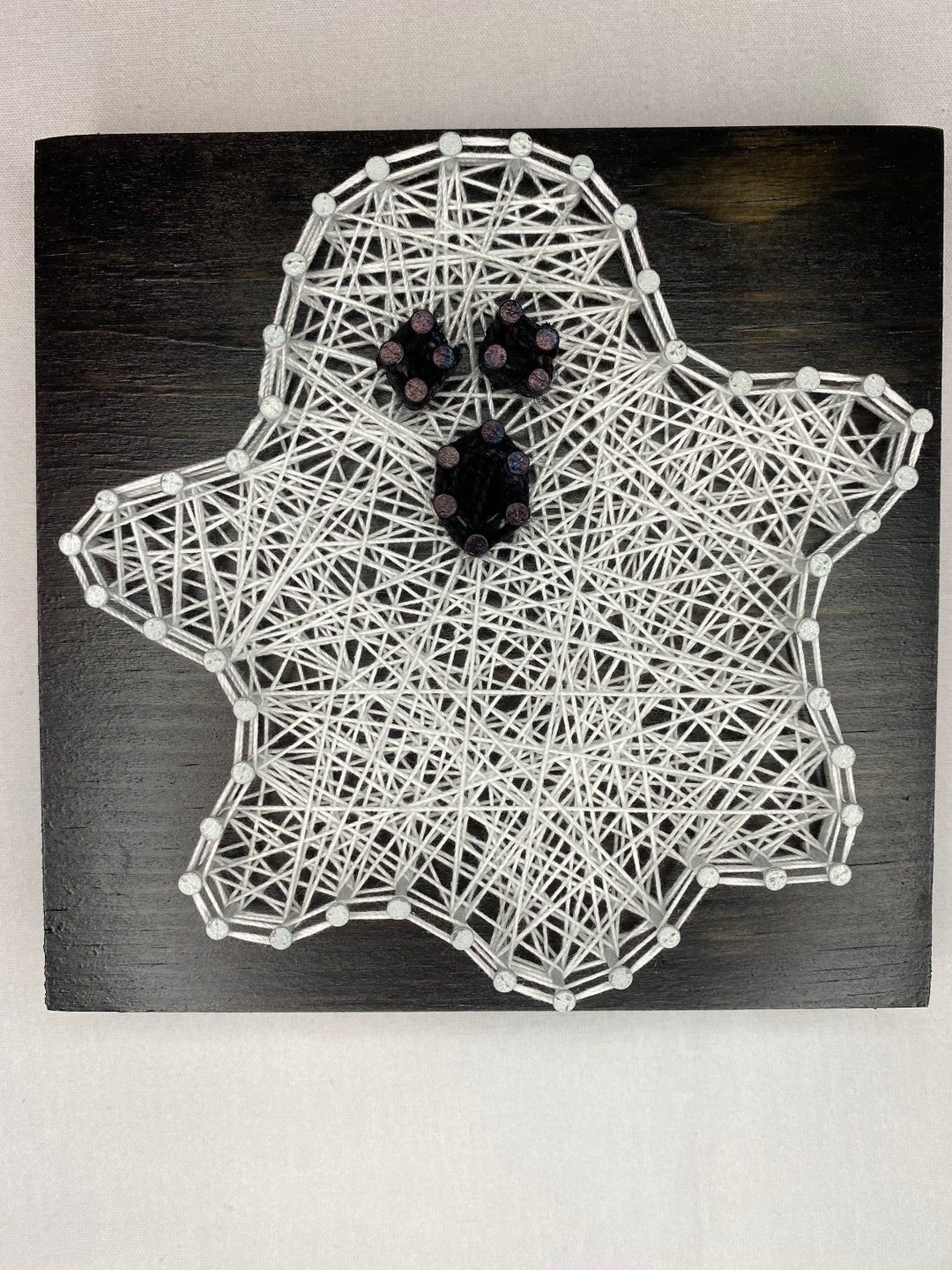 Small Ghost String Art Wooden Sign halloween String Art Décor - Etsy