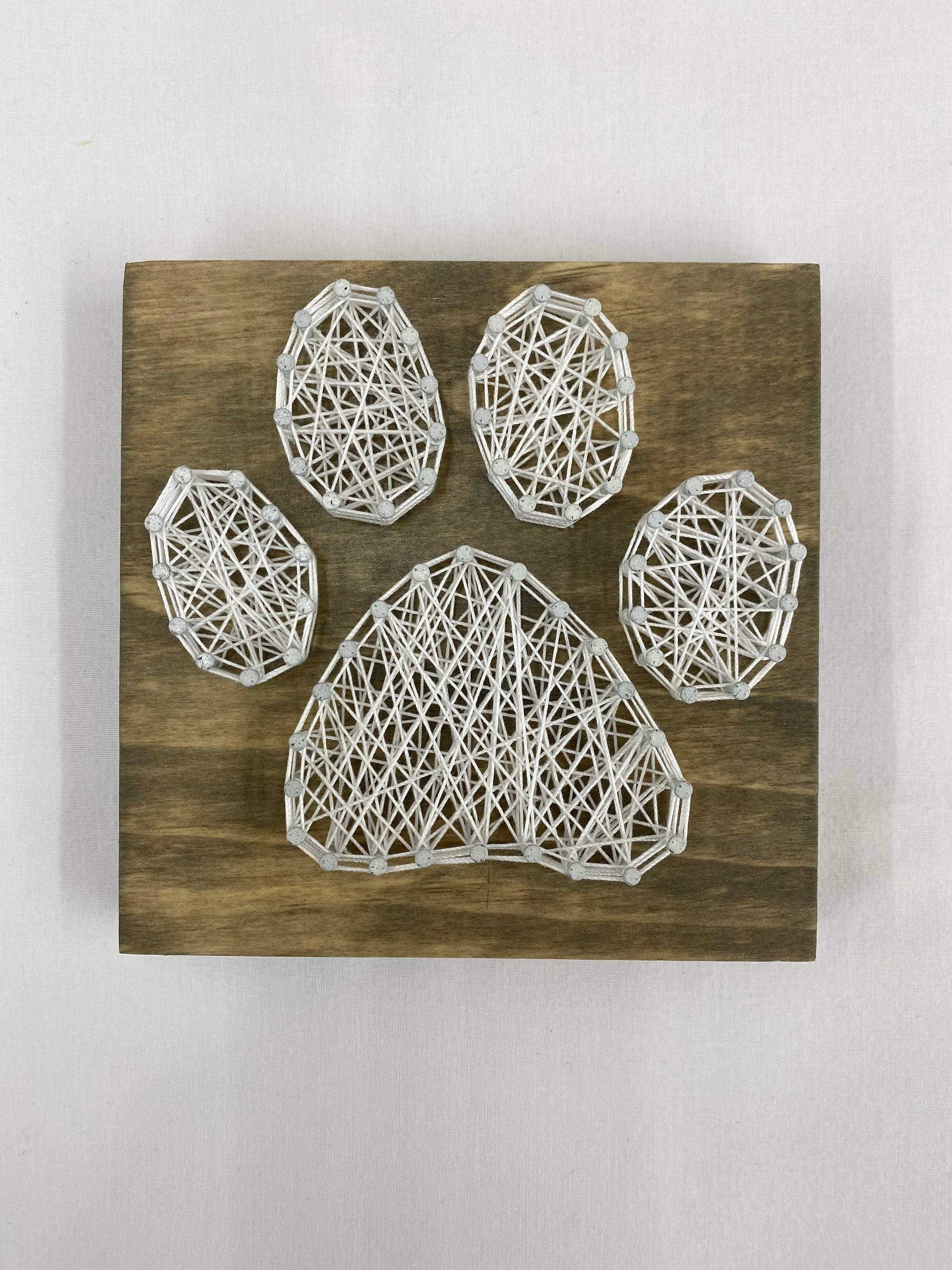 Paw Print String Art Wooden Sign Pet/animal Décor | Etsy