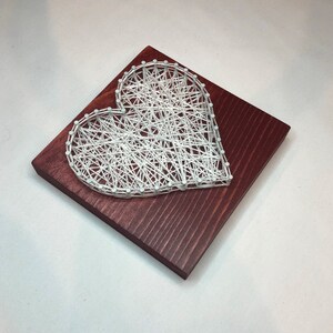 Heart String Art Wooden Sign - Valentine's Day Decor - Etsy