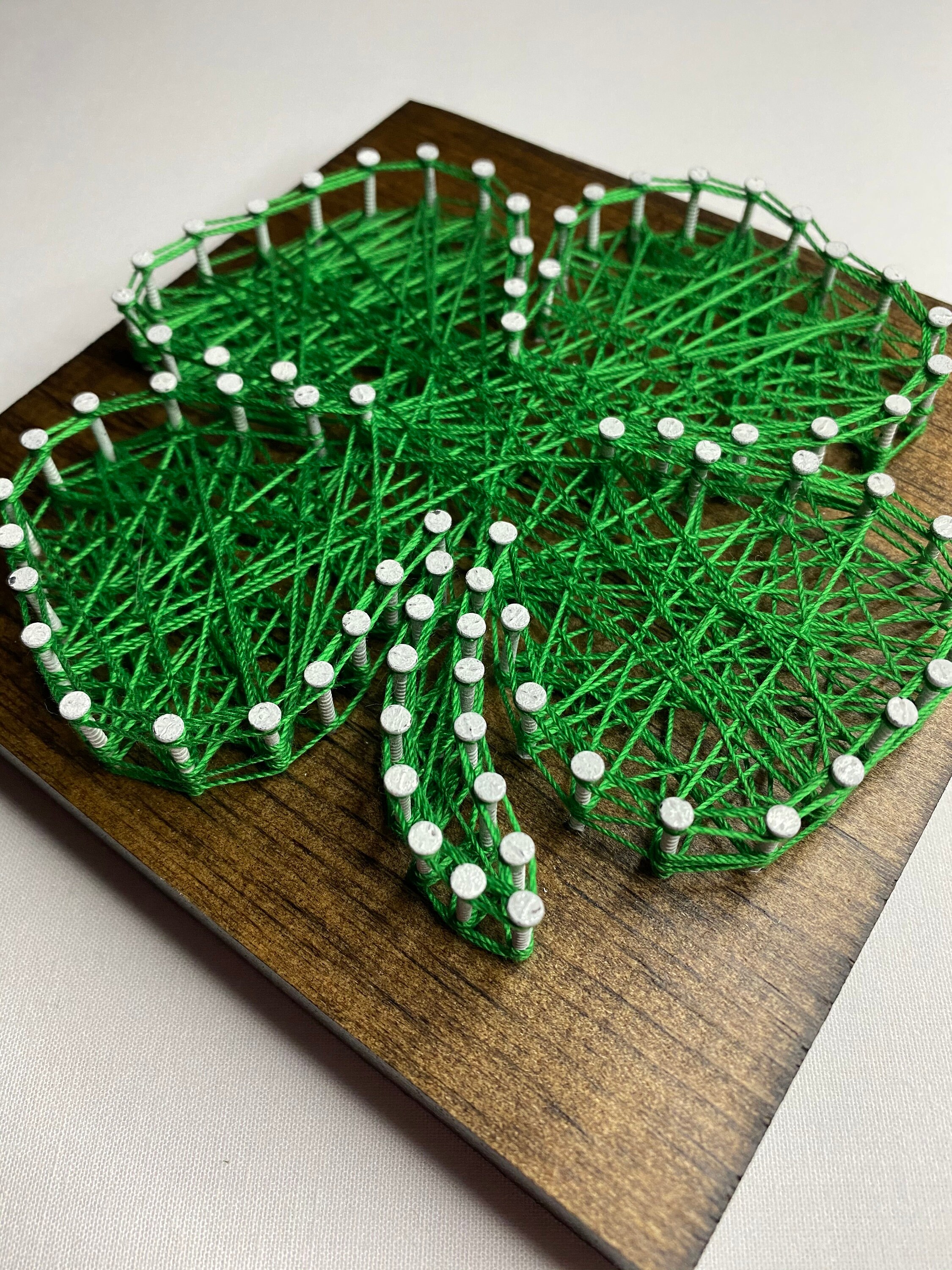 Four-leaf Clover String Art Wooden Sign St. Patricks Day/ | Etsy