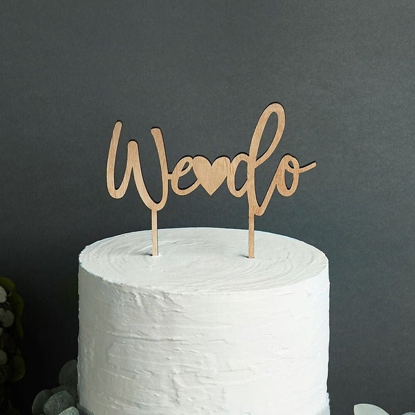 We Do Cake Topper - Etsy UK