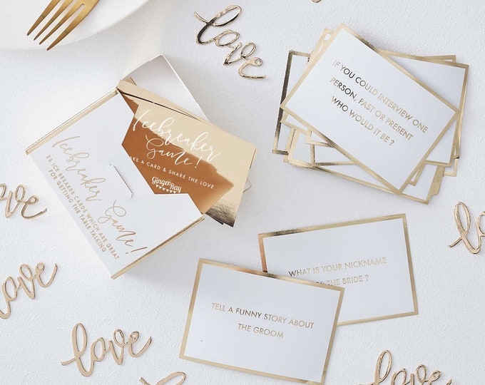 Wedding Table Trivia Set 4 Pack Wedding Games Table Conversation ...