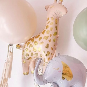 Large Giraffe Foil Balloon, Giraffe Party Balloon, Safari Party ...