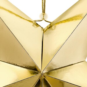 70cm Metallic Gold Star Hanging Decoration, Baby Shower Decorations ...