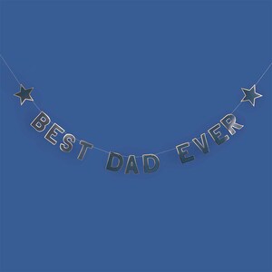 Best Dad Ever Banner 2.5m, Dad Birthday Bunting, Father's Day ...