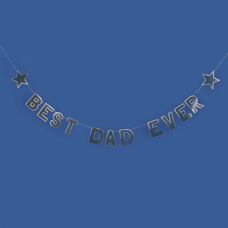 Best Dad Ever Banner 2.5m Dad Birthday Bunting Father's - Etsy