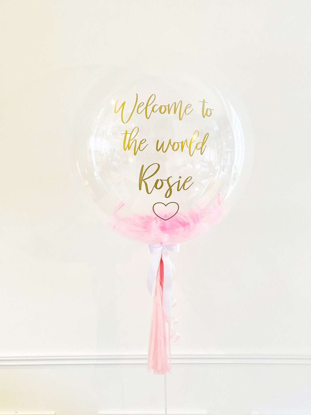 Balloon Stickers, Custom Decal Vinyl, Personalised Labels for Party ...