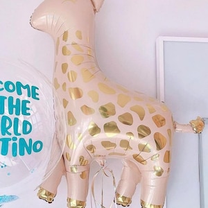 Large Giraffe Foil Balloon, Giraffe Party Balloon, Safari Party ...
