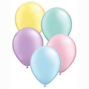 100 Pastel Party Balloons, Pastel Colours Balloon Bundle, 100 Pastel ...
