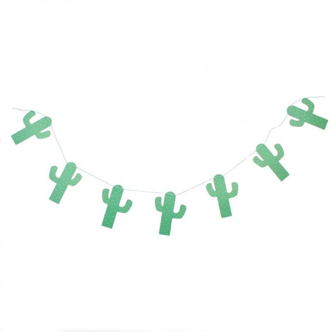 Banner de cactus, banderines para fiesta My Mind's Eye Fiesta - Etsy España