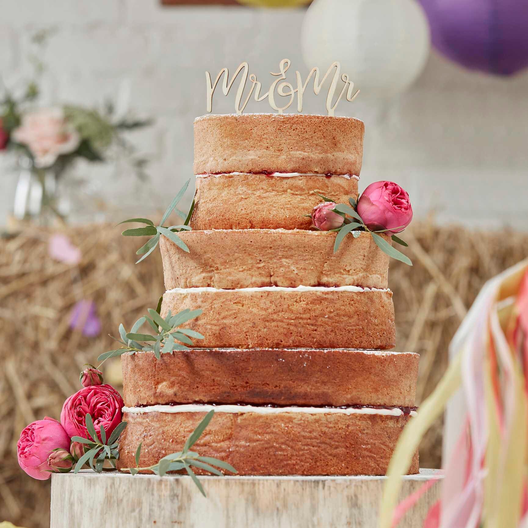 Mr and Mr Cake Topper Wooden Wedding Cake Topper Wooden Cake - Etsy