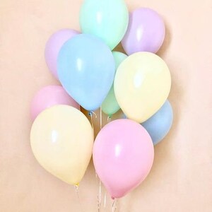 100 Pastel Party Balloons, Pastel Colours Balloon Bundle, 100 Pastel ...