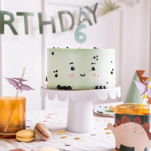 Light Blue Number 6 Candle, 6th Birthday, 16th, 60th Birthday Candles ...