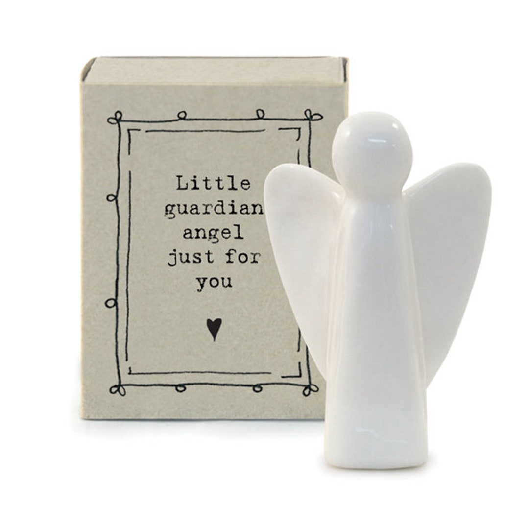 Porcelain Matchbox Guardian Angel for Special Friend, Godchild Gift ...