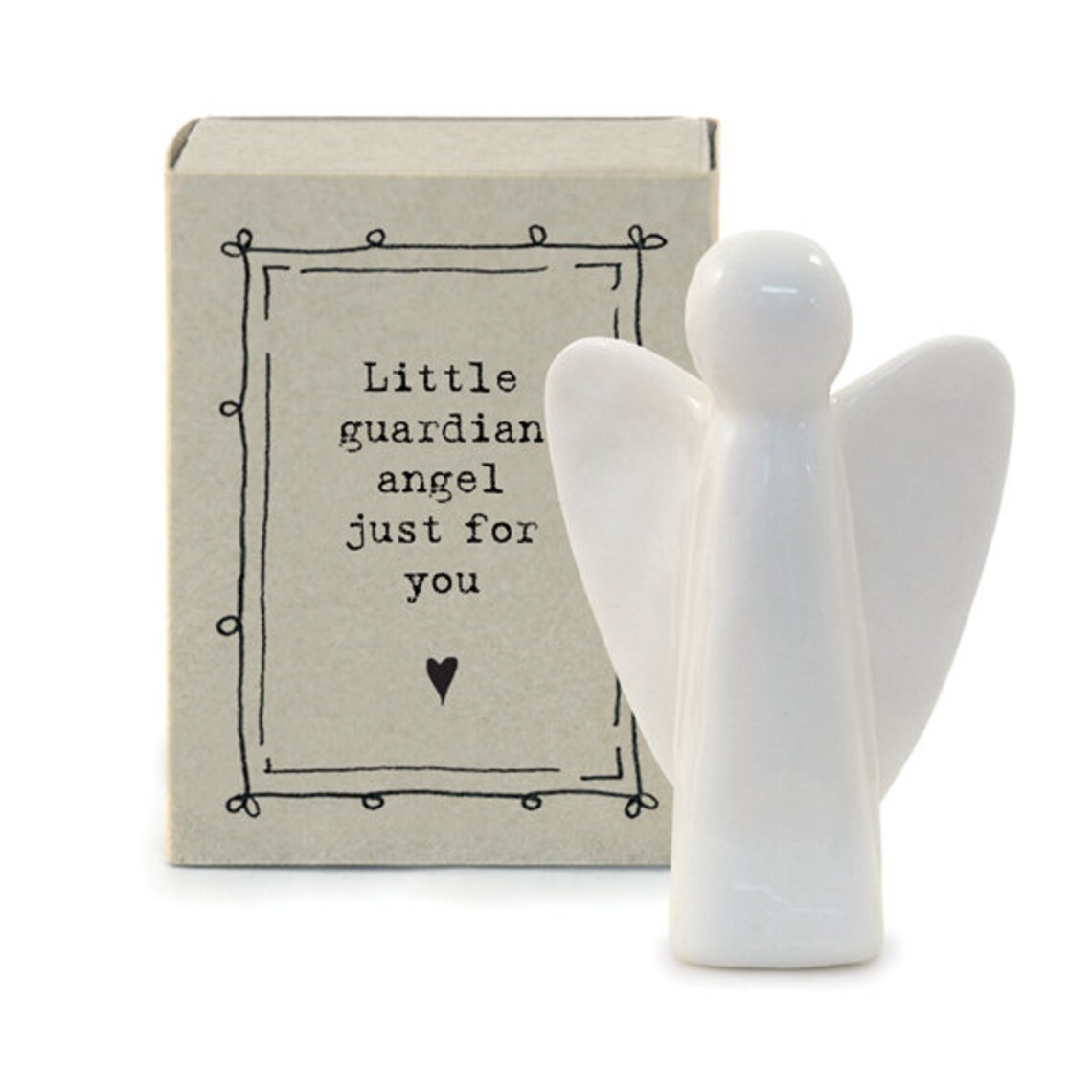 Porcelain Matchbox Guardian Angel for Special Friend, Godchild Gift ...