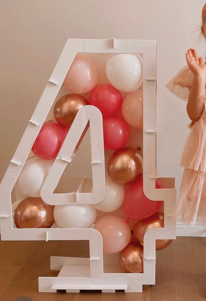 DIY Balloon Mosaic Number 6 Stand Balloon Mosaic Frame 6th - Etsy UK