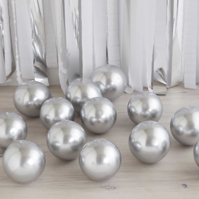 Silver Party Decorations - Etsy