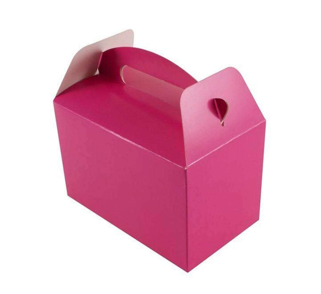 Fuchsia Pink Party Boxes X 6, Pink Party Boxes, Pink Birthday Party ...