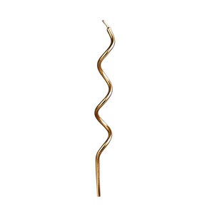 Gold Twisted Curly Candles X 12, Gold Twisted Birthday Candles, Gold ...