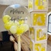 Custom White Baby Shower Blocks Personalised Balloon Blocks - Etsy