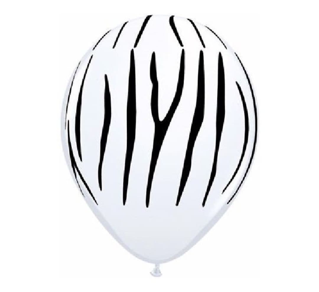 Zebra Print Party Balloons, High Quality Latex Zebra Party Balloon ...