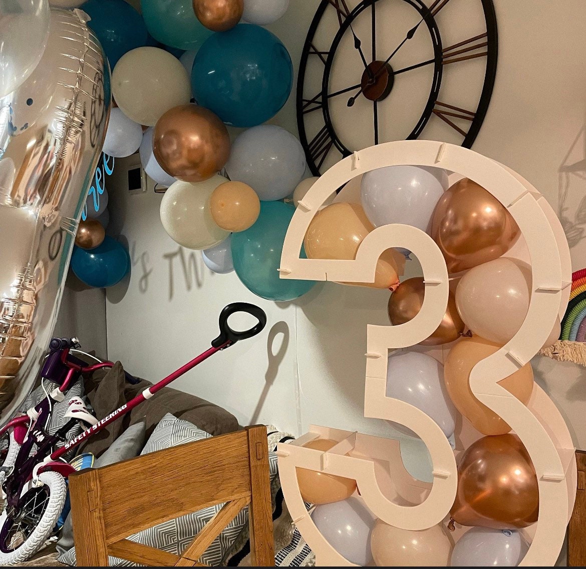 DIY Balloon Mosaic Number 6 Stand Balloon Mosaic Frame 6th - Etsy UK