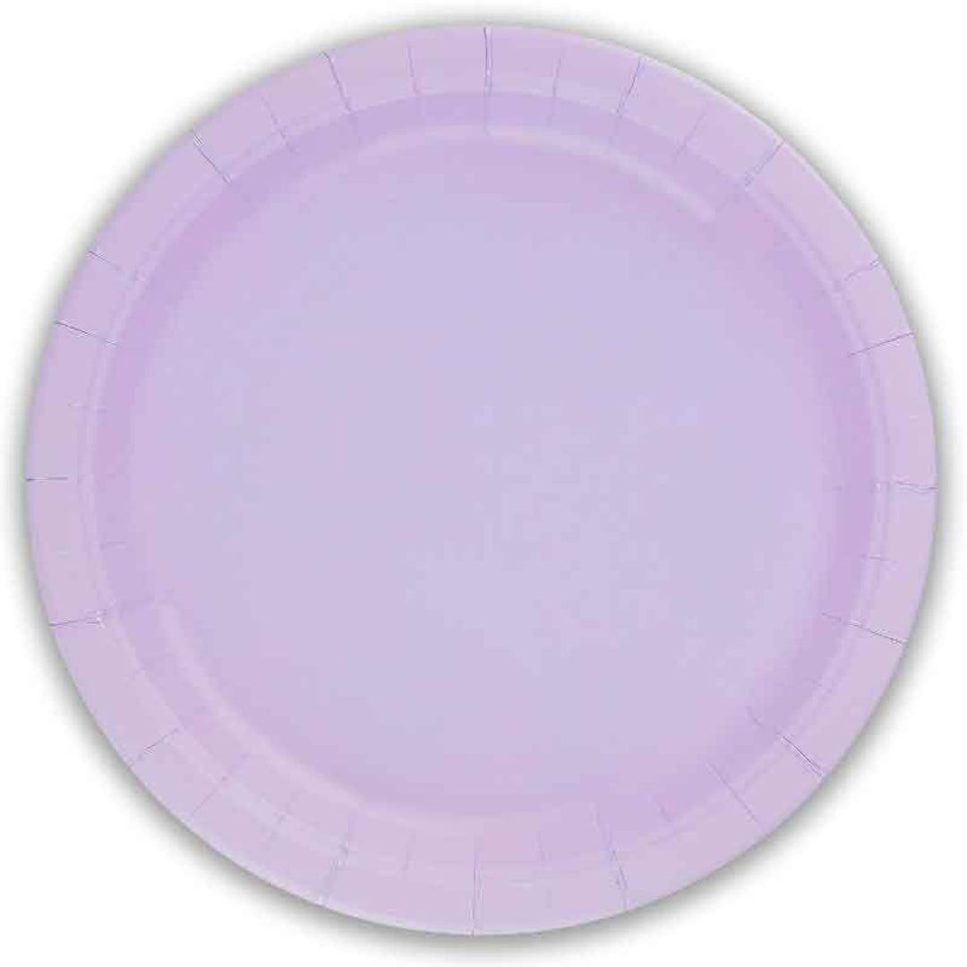 Plain Lavender Paper Plates X 8, Pastel Lilac Party Plates, Pastel ...