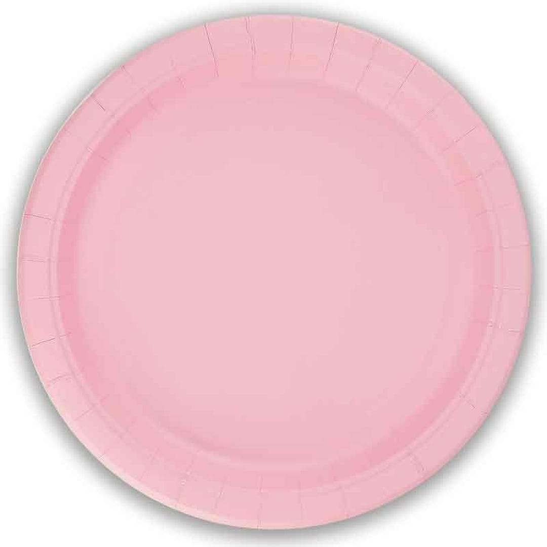 Plain Pastel Pink Paper Plates X 8, Pastel Pink Party Plates, Pastel ...