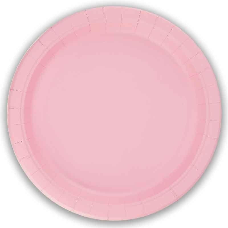 Plain Pastel Pink Paper Plates X 8, Pastel Pink Party Plates, Pastel ...