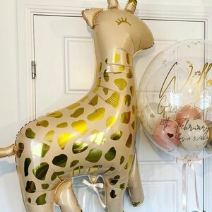 Large Giraffe Foil Balloon, Giraffe Party Balloon, Safari Party ...